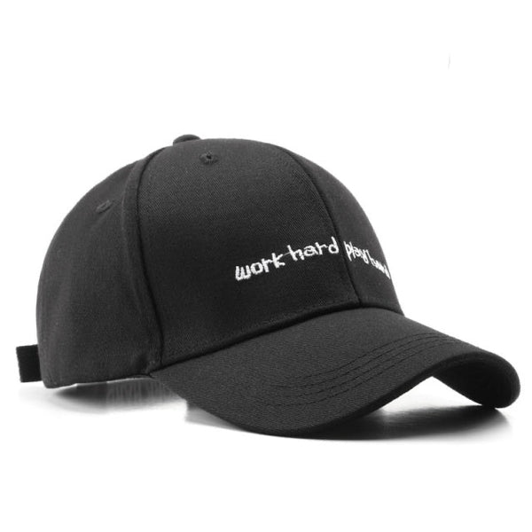 Work Hard, Play Hard Baseball Cap | barcode LDN